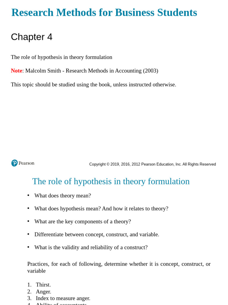 pp05 - Theory | PDF | Hypothesis | Science