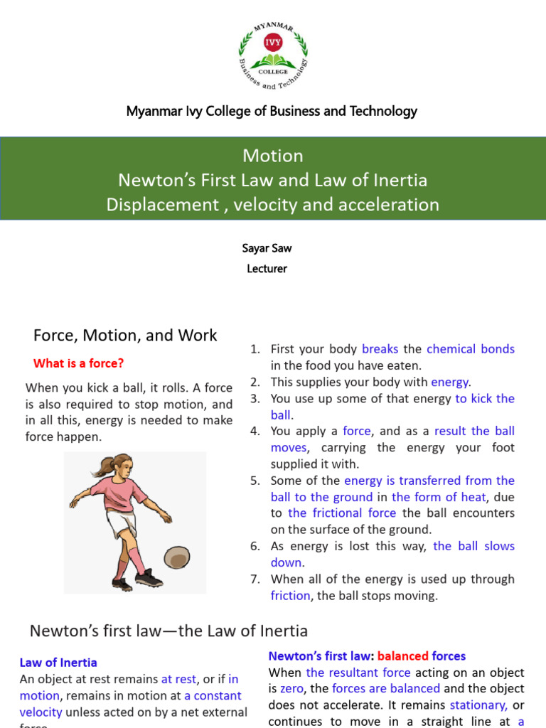 GED Science Physics (Forces and Motion) | PDF | Force | Weight