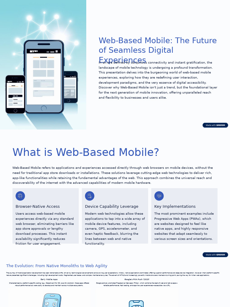 Web Based Mobile The Future of Seamless Digital Experiences | PDF ...
