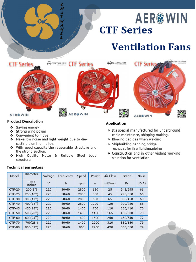 CTF Air Ventilachion Fan | PDF