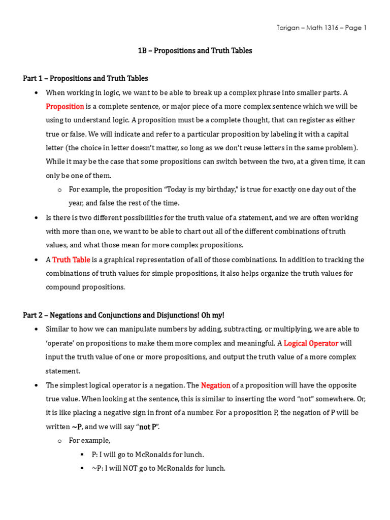 Iff Truth Table Explained | PDF | If And Only If | Interpretation ...