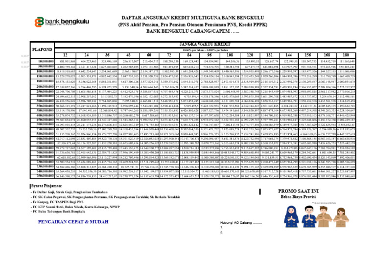 Simulasi Angsuran 10,60 | PDF