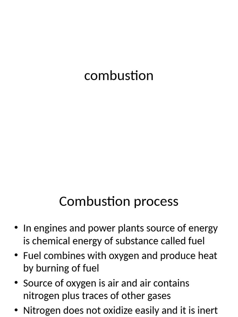 Understanding Combustion Processes | PDF
