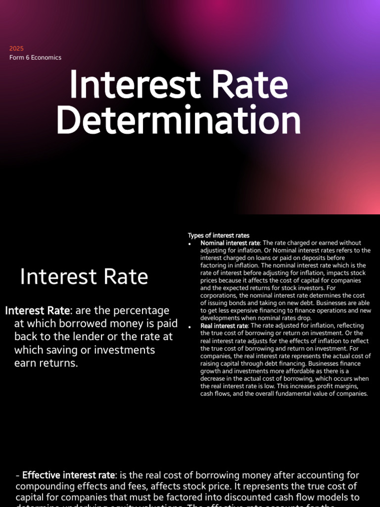 Understanding Interest Rate Determination | PDF | Interest | Interest Rates