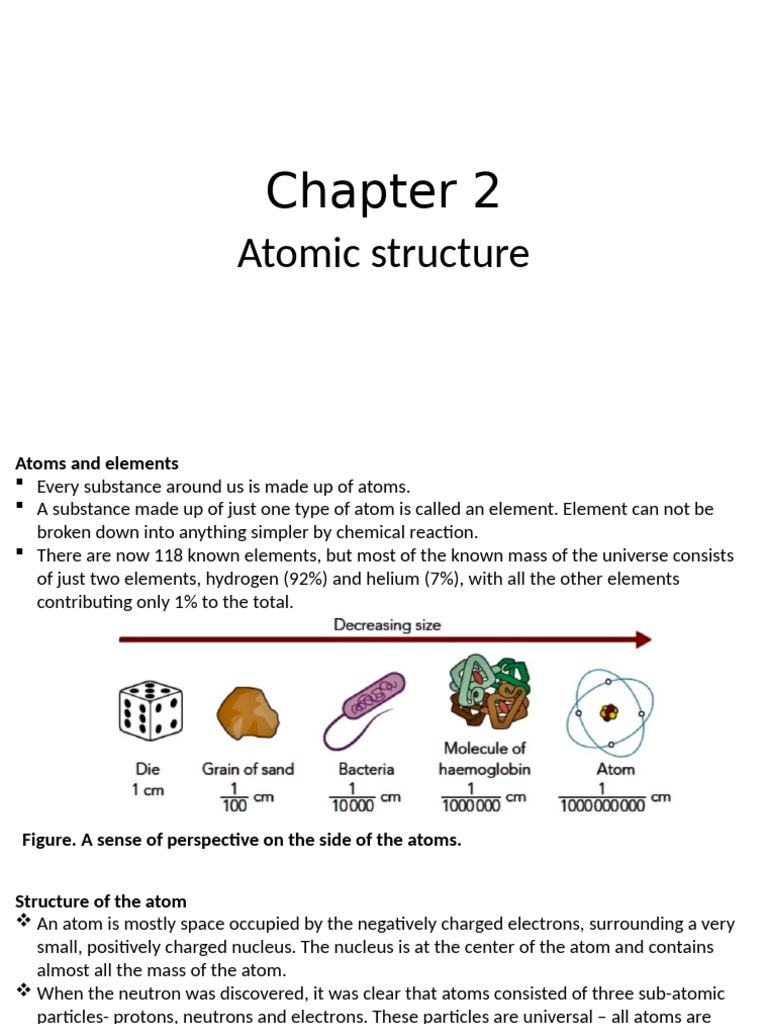 PptCh2 Atomic Structure | PDF | Atoms | Atomic Nucleus
