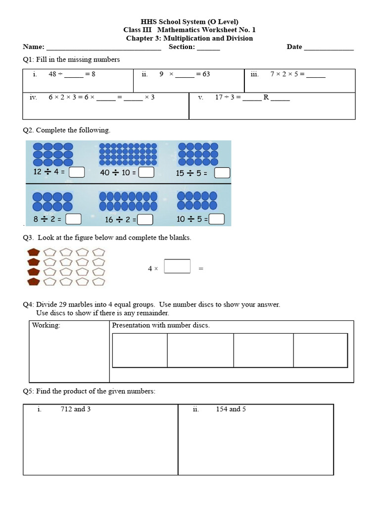 BODMAS in O Level Math Worksheet | PDF