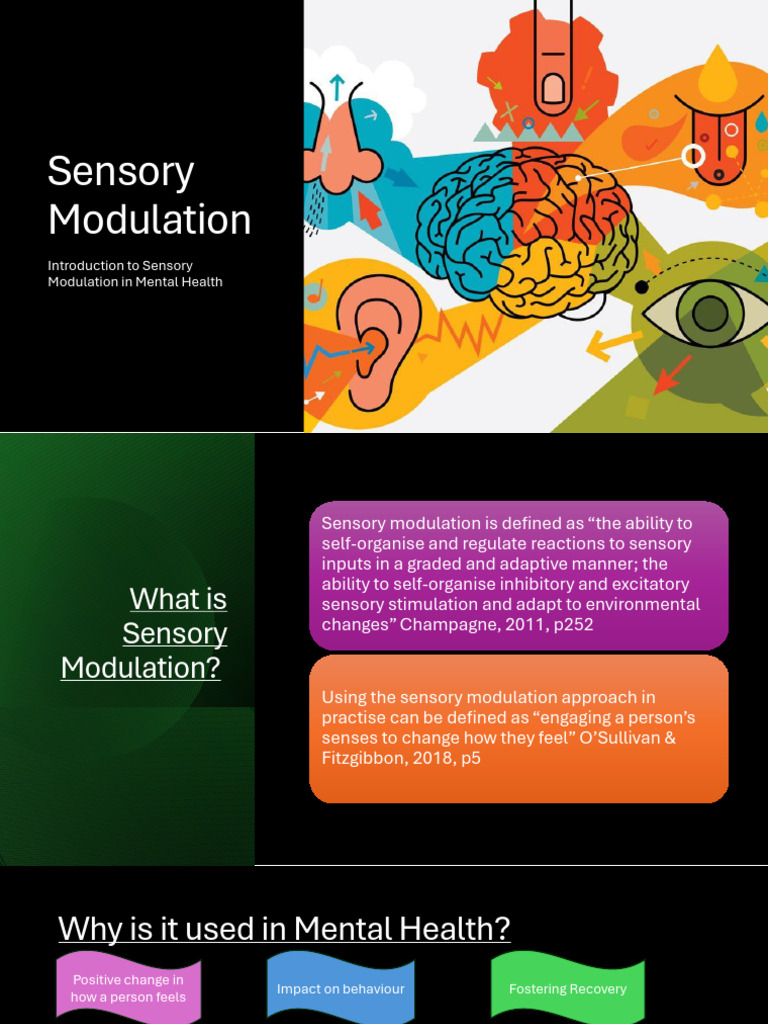 Sensory Modulation in Mental Health | PDF | Occupational Therapy ...