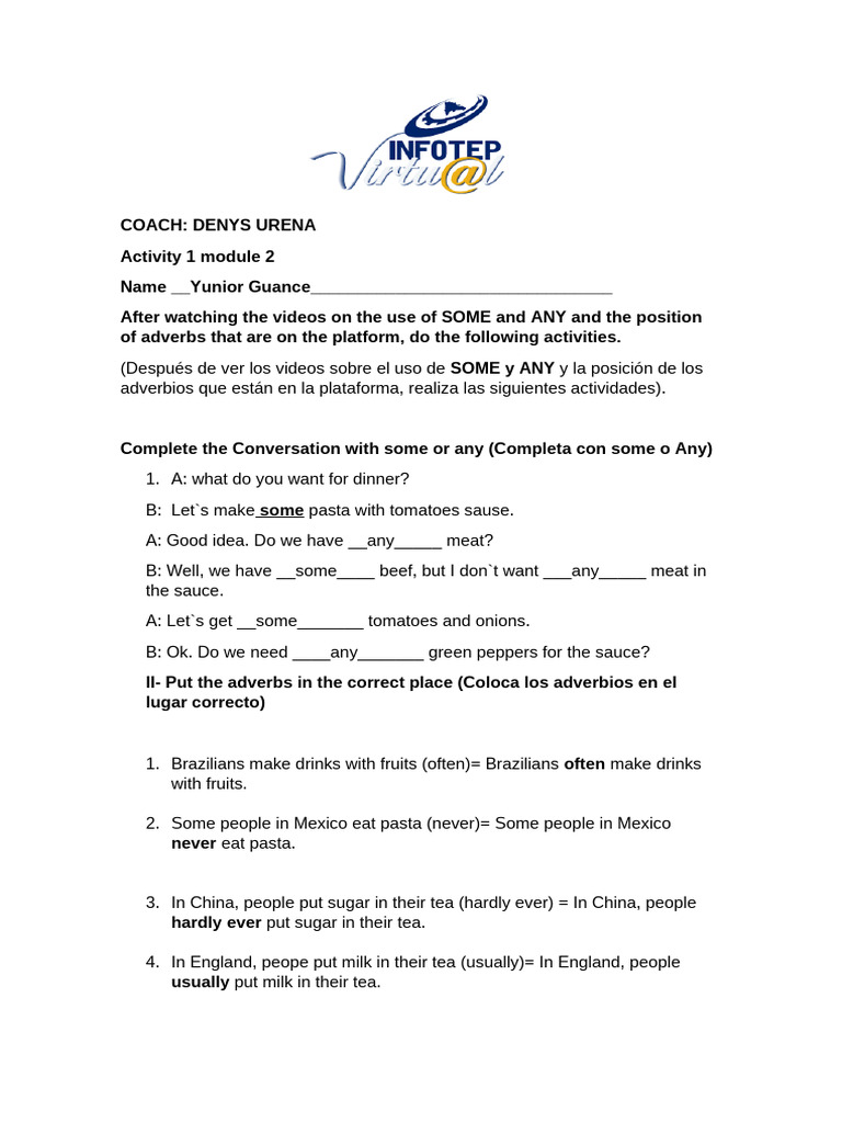Activity 1 Module 2 Virtual DENYS | PDF