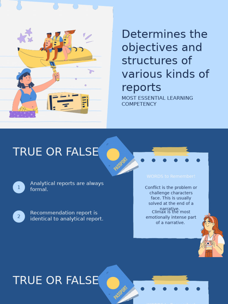 Objectives and Structures of Reports | PDF | Narrative