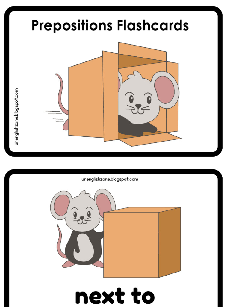 Prepositions Flashcards | PDF