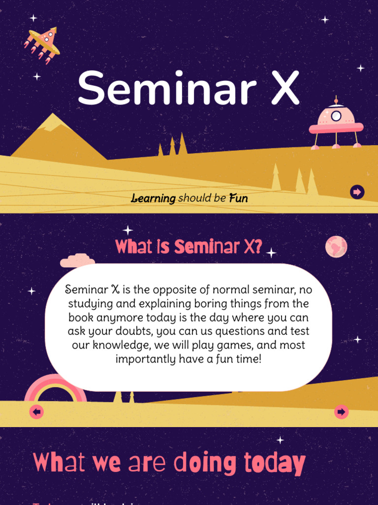 Seminar X: Learning Should Be Fun | PDF