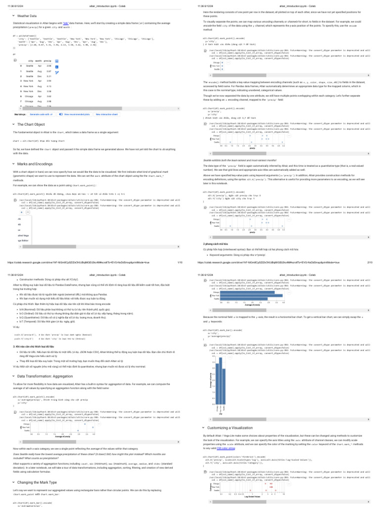 Altair - Introduction - Ipynb - Colab | PDF