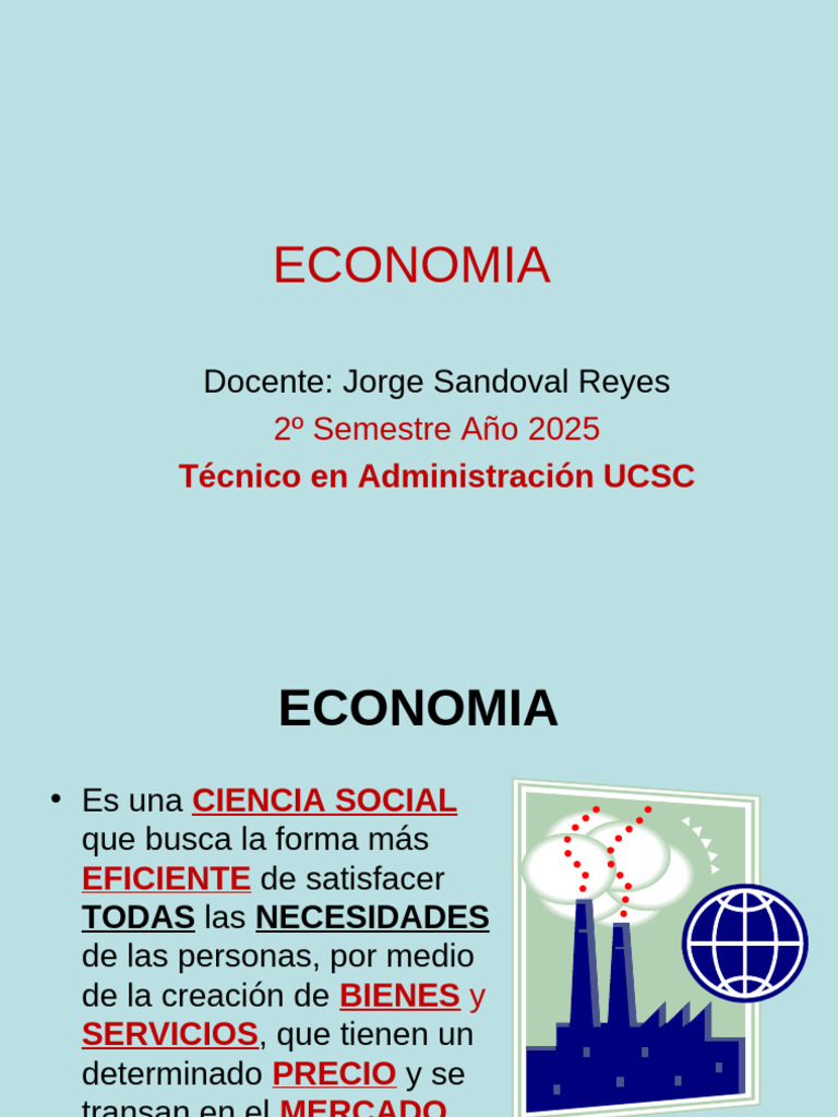 Economía Conceptos | PDF