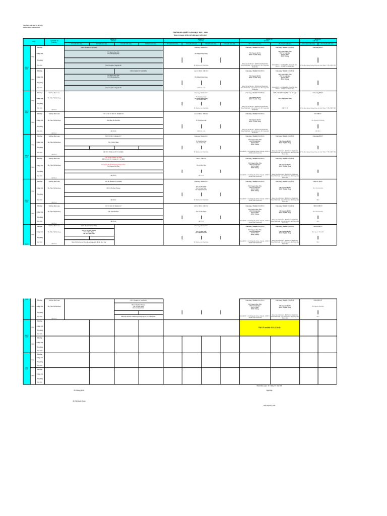 TKB tuần 5 | PDF