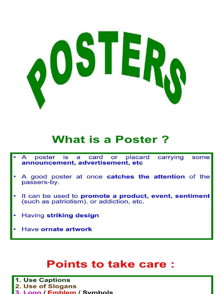 Poster Making PDF | PDF