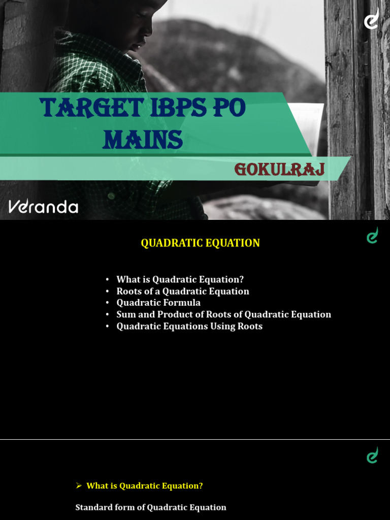 Understanding Quadratic Equations Guide | PDF | Quadratic Equation ...
