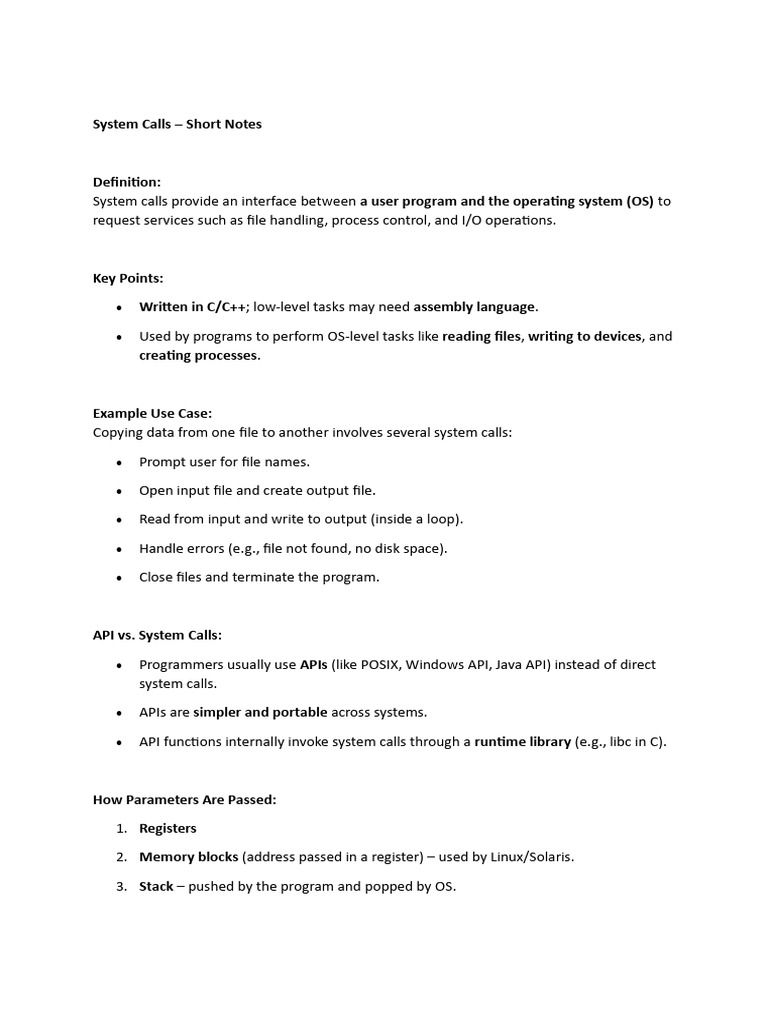 System Calls | PDF | Kernel (Operating System) | Operating System