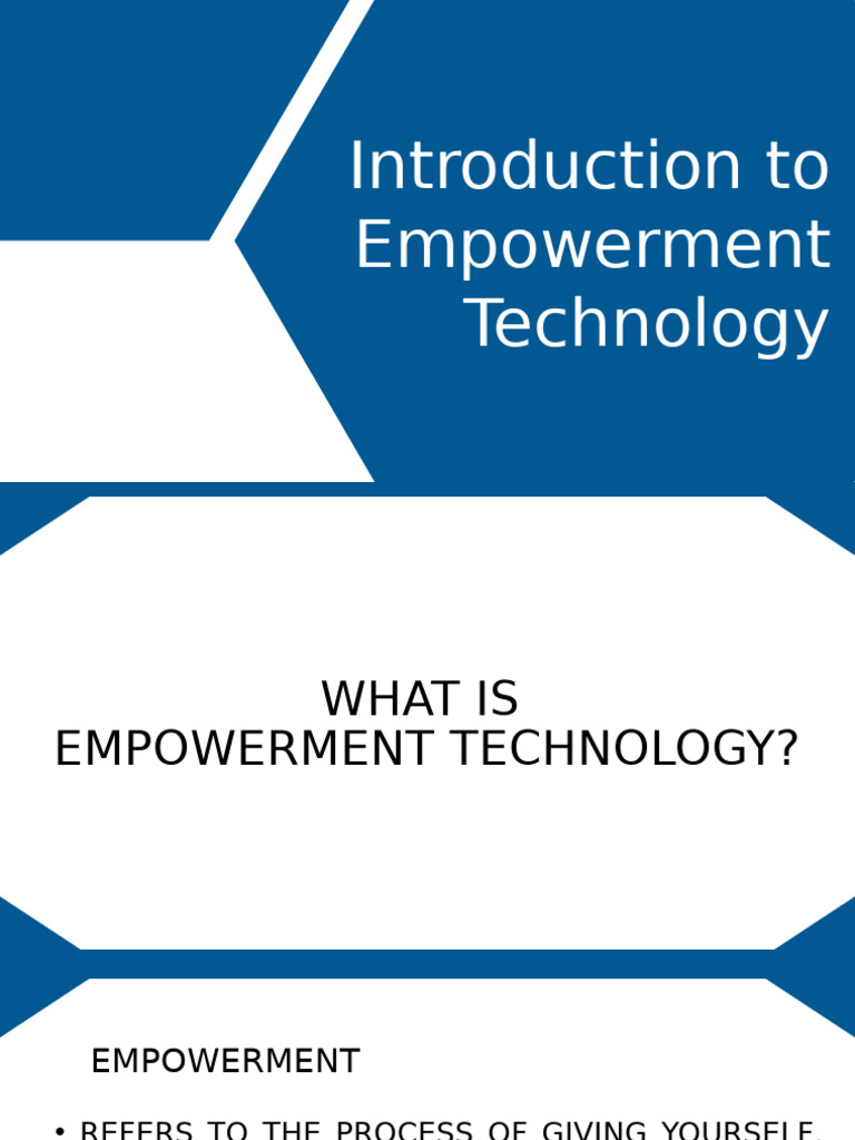 Introduction to Empowerment Technology | PDF | Empowerment | Science