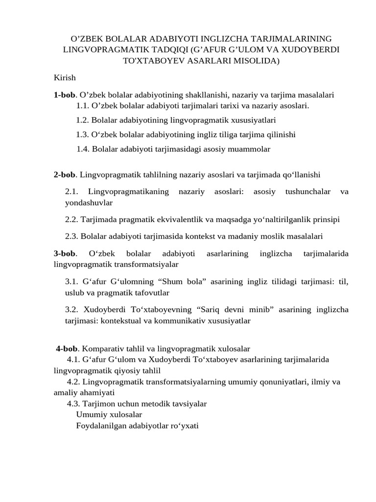 2 Dars Vazifasi | PDF