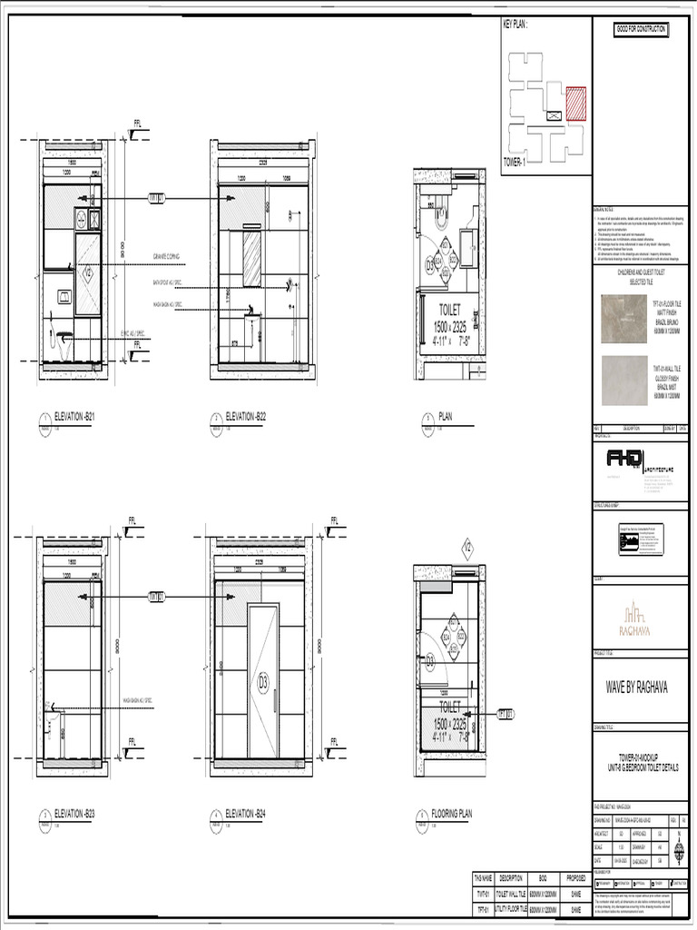Mockup Unit - GFC Details-G. Bedroom Toilet | PDF