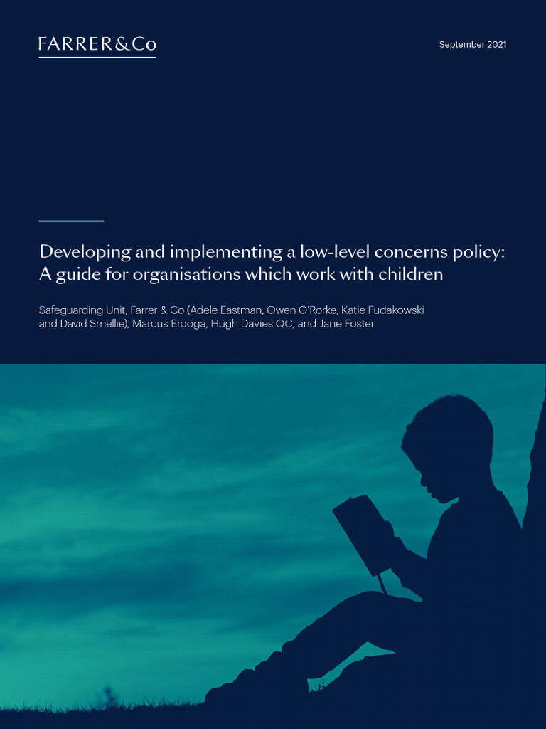 Low Level Concerns Guidance 2021 | PDF | Child Sexual Abuse | Child Abuse