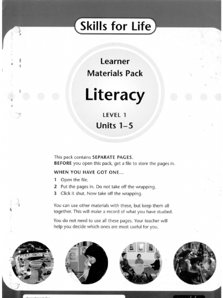 ESOL Skils For Life LITERACY Level 1 Units1-5 | PDF