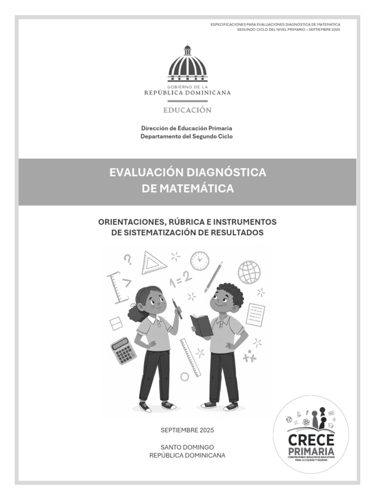 Orientaciones-Mat - Eval-Diag-Sept25 - 2do Ciclo | PDF | Matemáticas ...