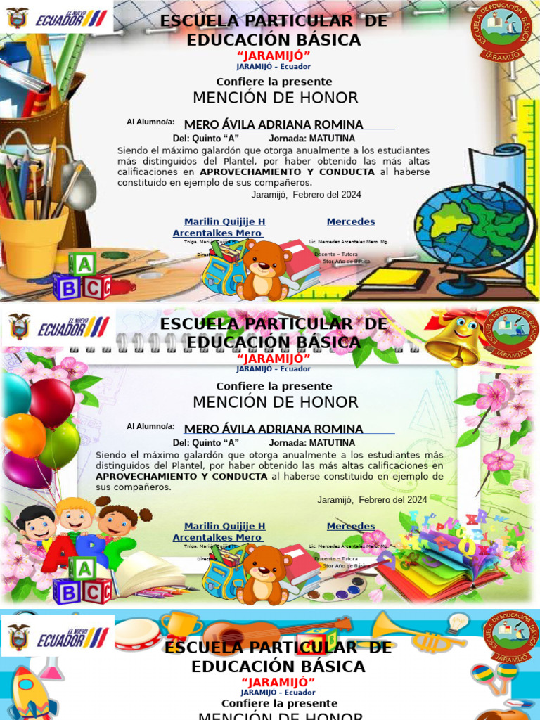 Diplomas Editables en Power Point | PDF | Etapas educativas | Educación ...