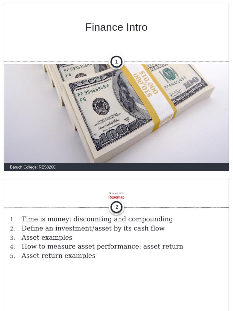 Lecture2 - Finance Intro Res 3200 | PDF | Internal Rate Of Return | Net ...