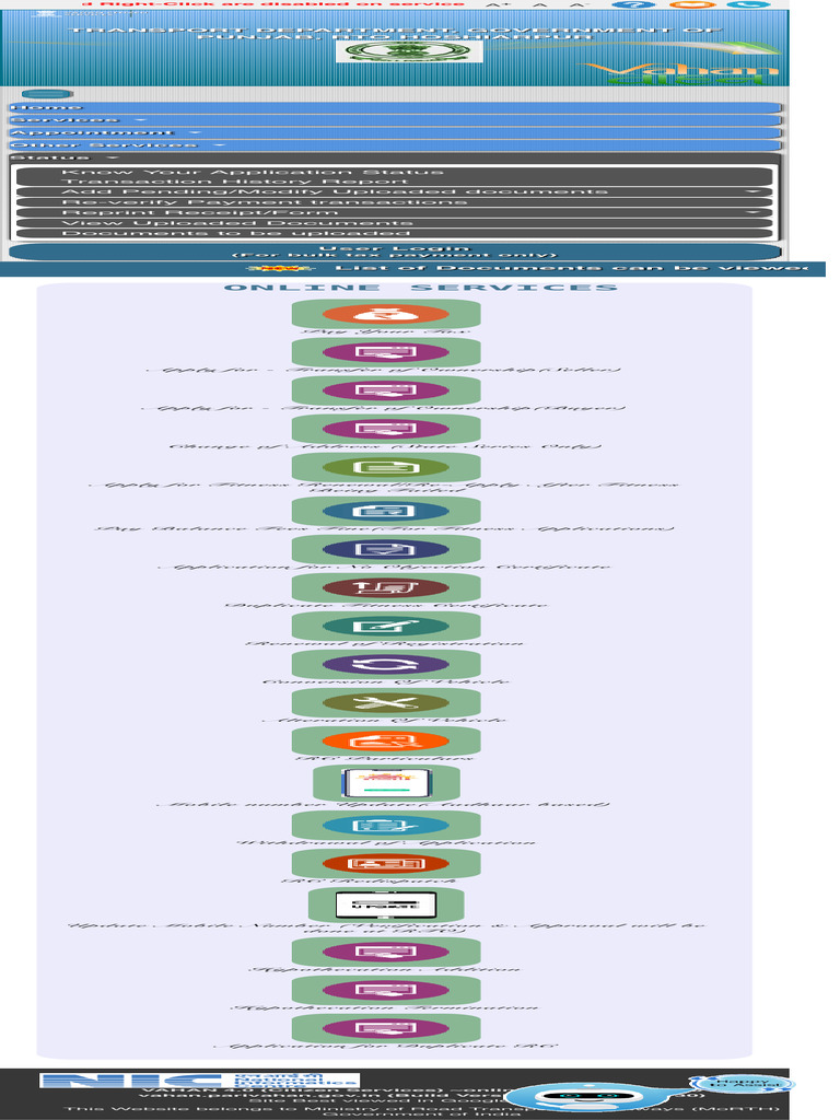 VAHAN 4.0 (Citizen Services) Onlineapp01 135 8015 | PDF