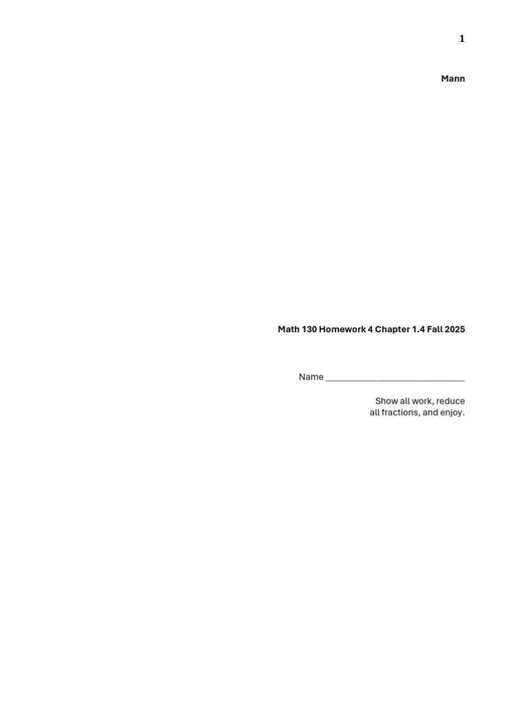 Math 130 Homework: Derivatives & Domains | PDF