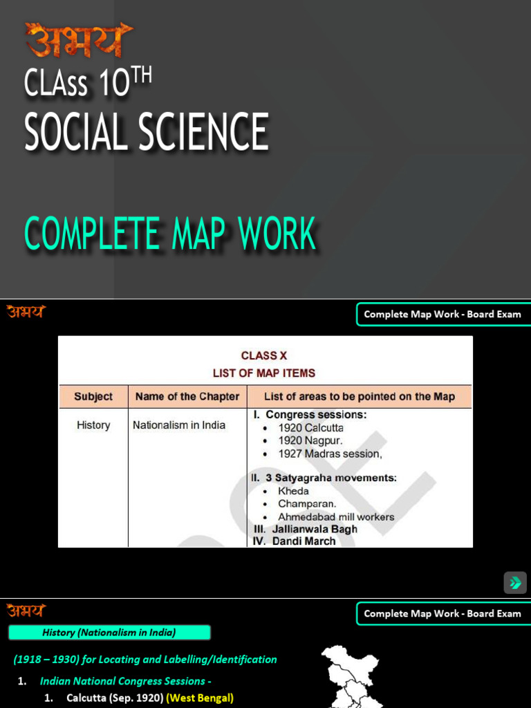 Class 10 Social Science Map Work | PDF | Gujarat | Tamil Nadu
