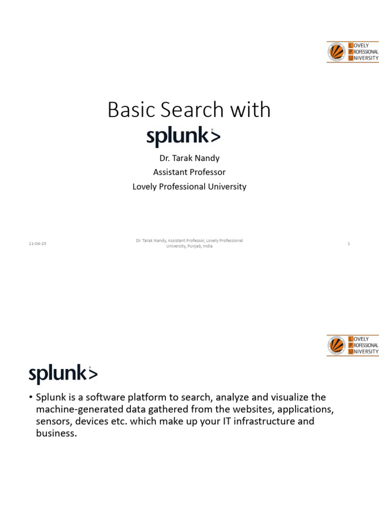 Basic Splunk Search Tutorial Guide | PDF | Computing | Computer Engineering