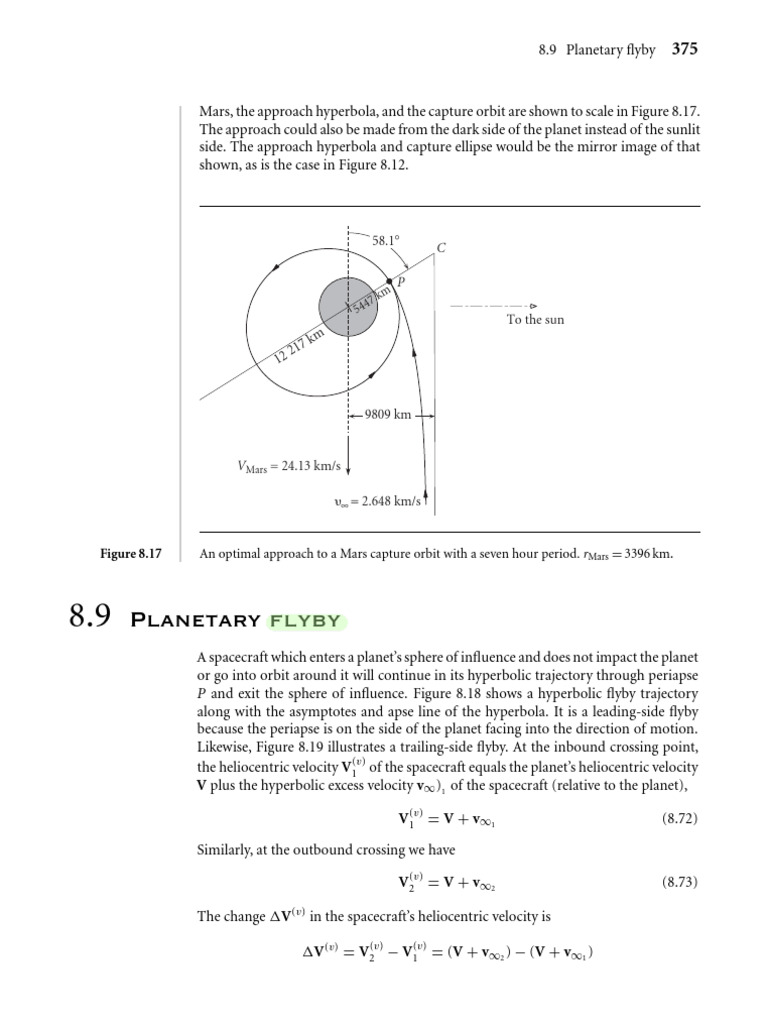 Mars Flyby Trajectory Analysis | PDF | Gravity Assist | Saturn