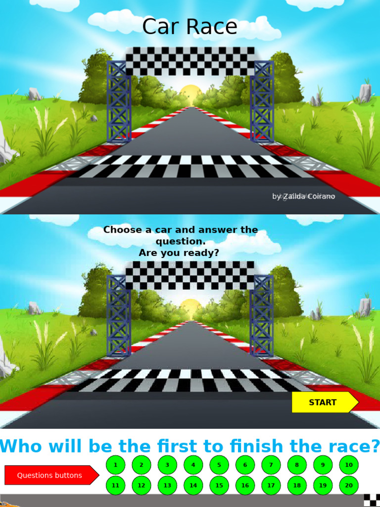 Car Race Parts of The Body Fun Activities Games Games 145936 | PDF