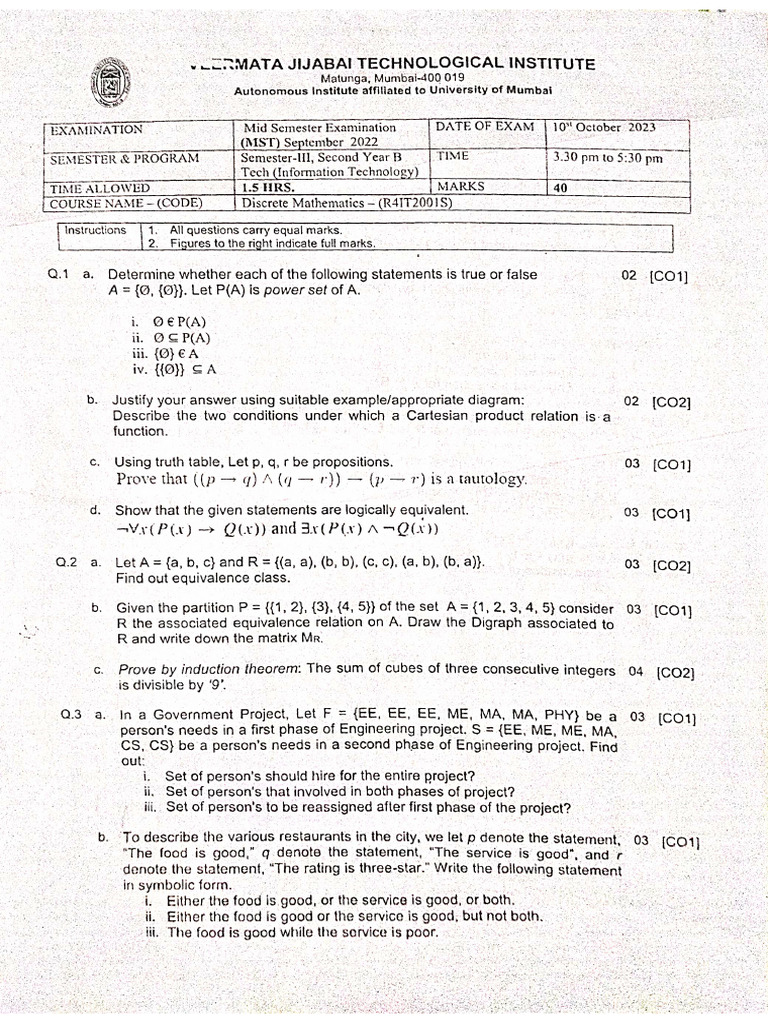 Priyank Sem3 MST | PDF