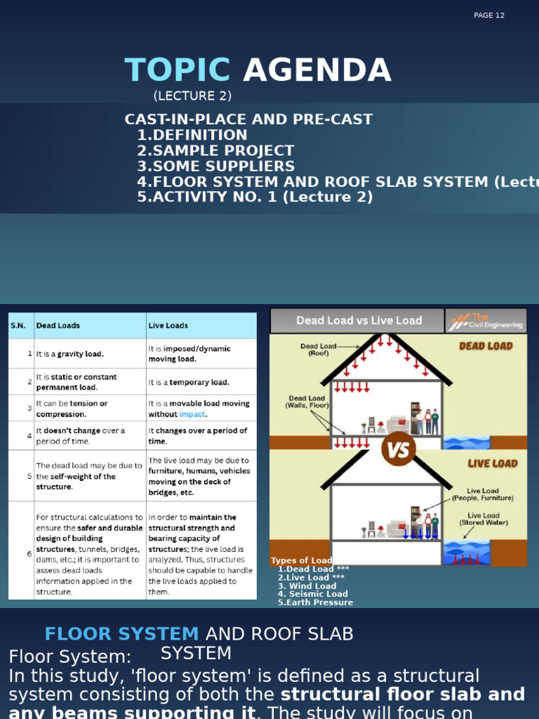 Overview of Flat Slab Roof Systems | PDF | Beam (Structure) | Concrete
