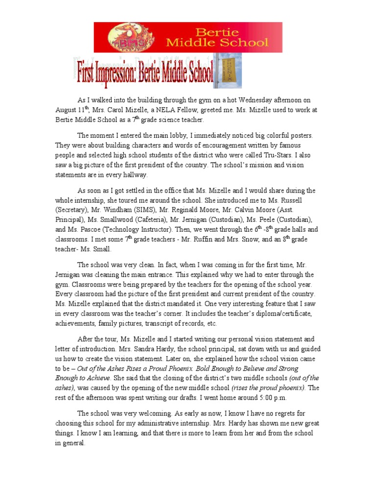 First Impressions | PDF | Classroom | Teachers