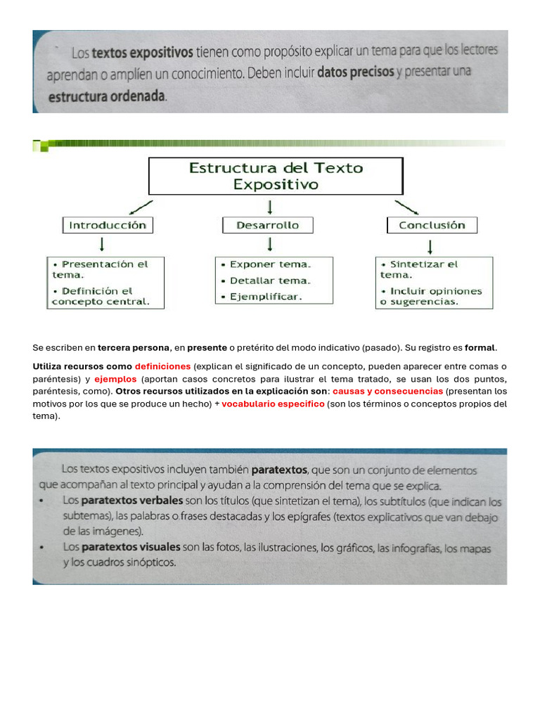 Evaluación de Lengua Textos Expositivos | PDF