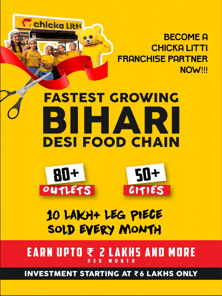 Chicka Litti Franchise Overview | PDF | Franchising | Convenience Store