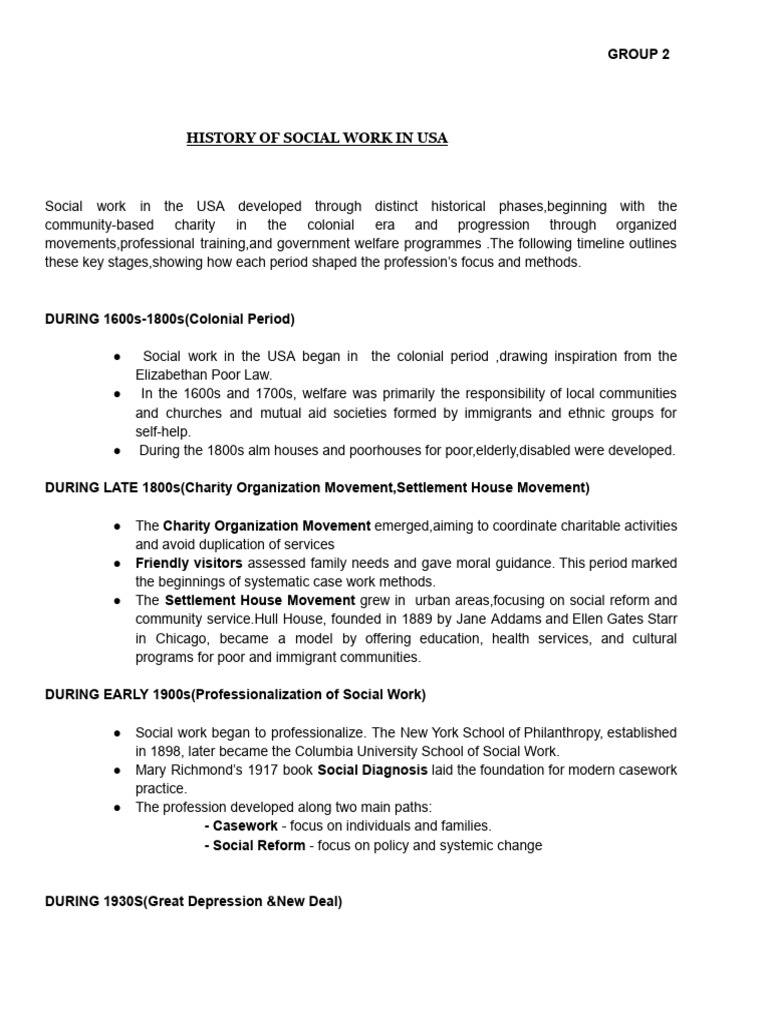 Untitled Document | PDF | Social Work | New Deal