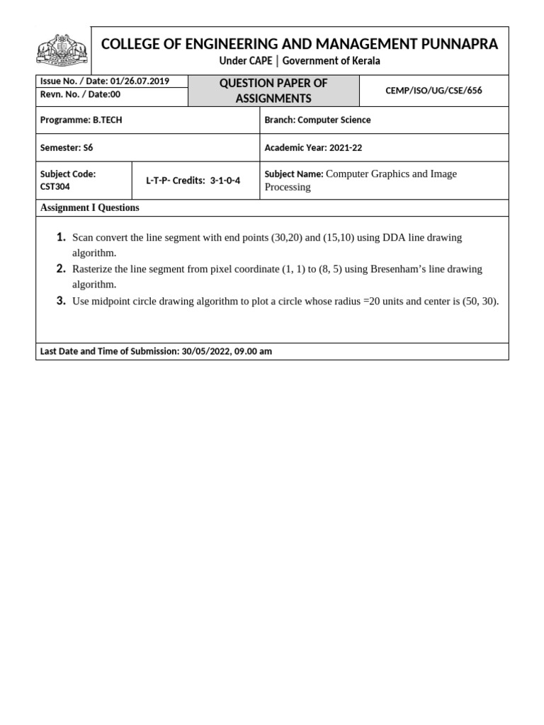 CST304 Assignment I | PDF