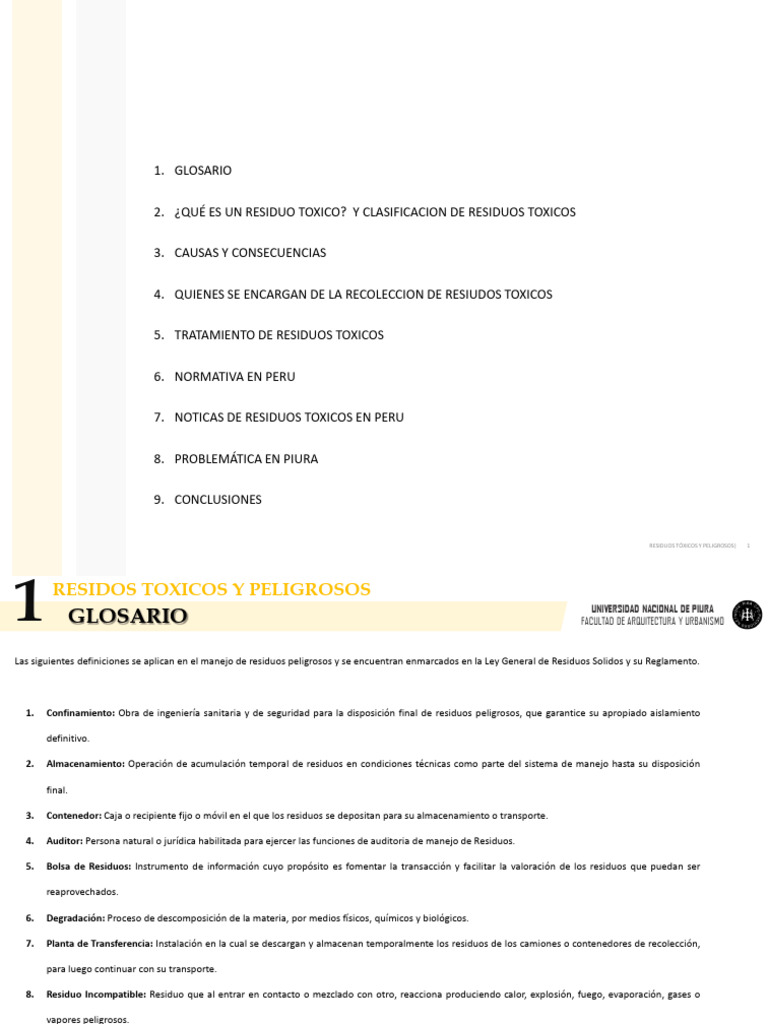 Residuos Toxicos | PDF | Residuos | Residuos peligrosos