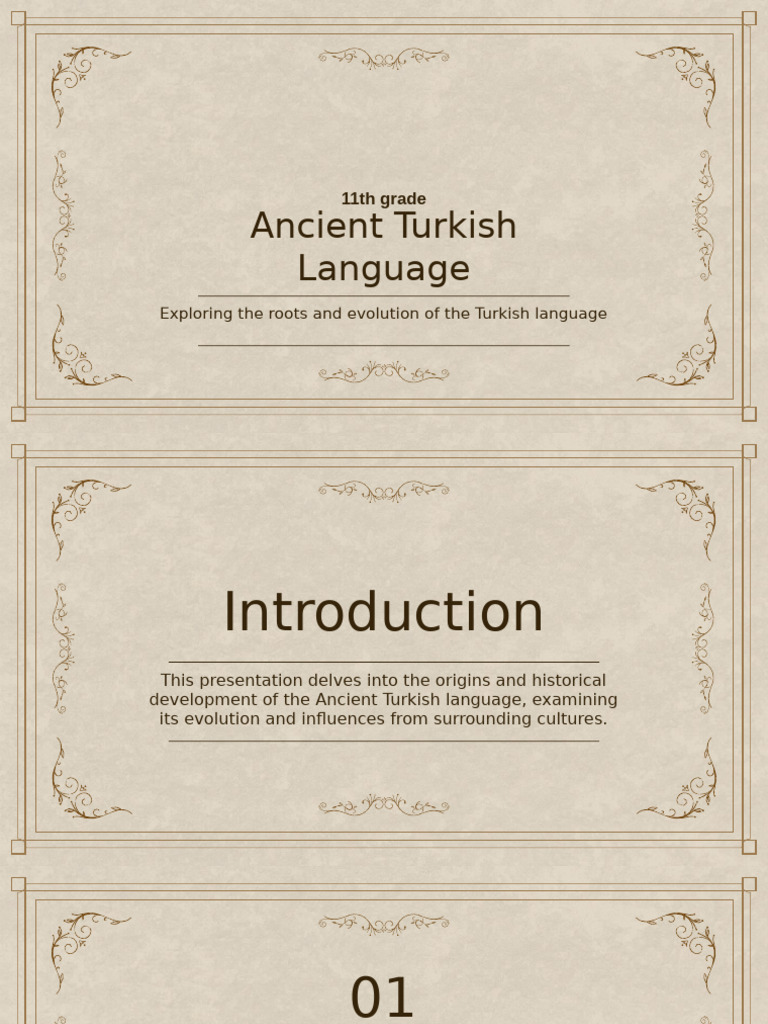 Evolution of Ancient Turkish Language | PDF | Persian Language ...