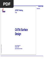 CATIA V5 Surface Modeling Guide | PDF | Shape | Curvature