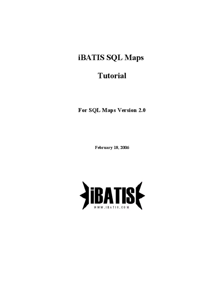 iBATIS-SqlMaps-2-Tutorial en | PDF | Parameter (Computer Programming) | Databases