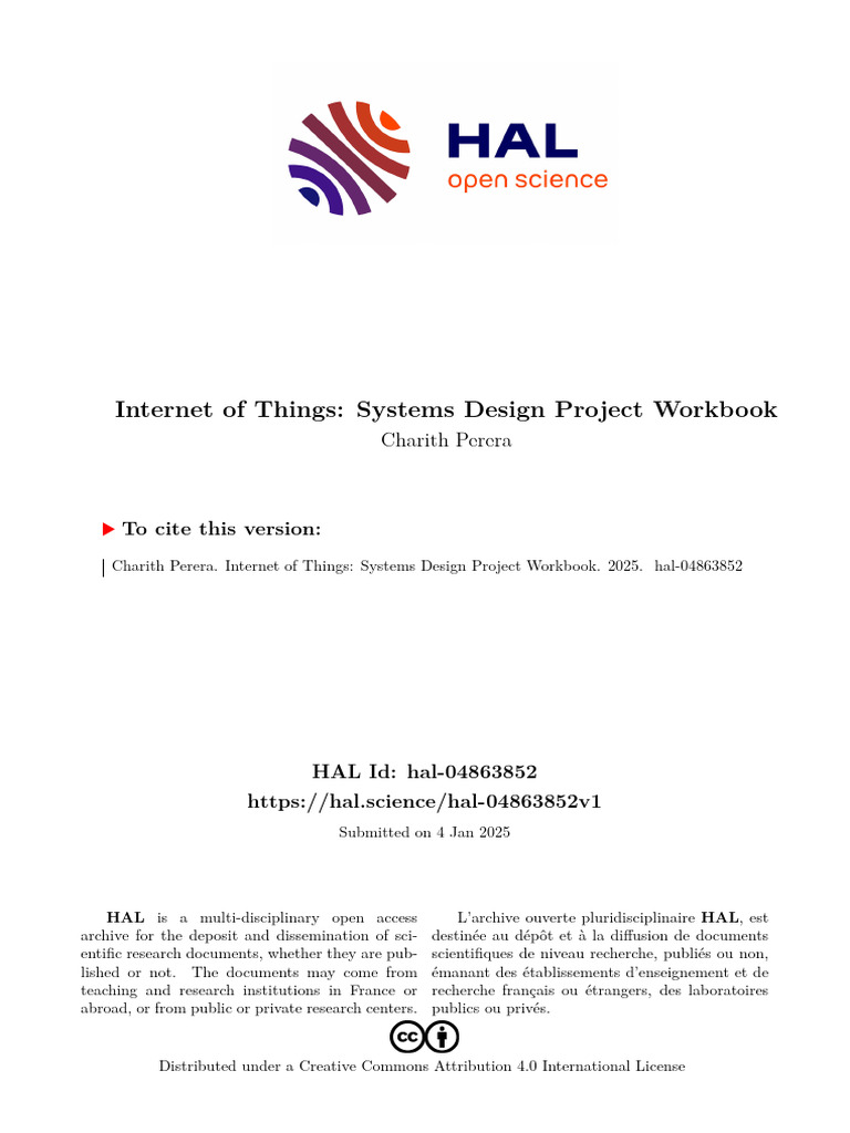 IoT Systems Design Project Workbook | PDF | Internet Of Things ...