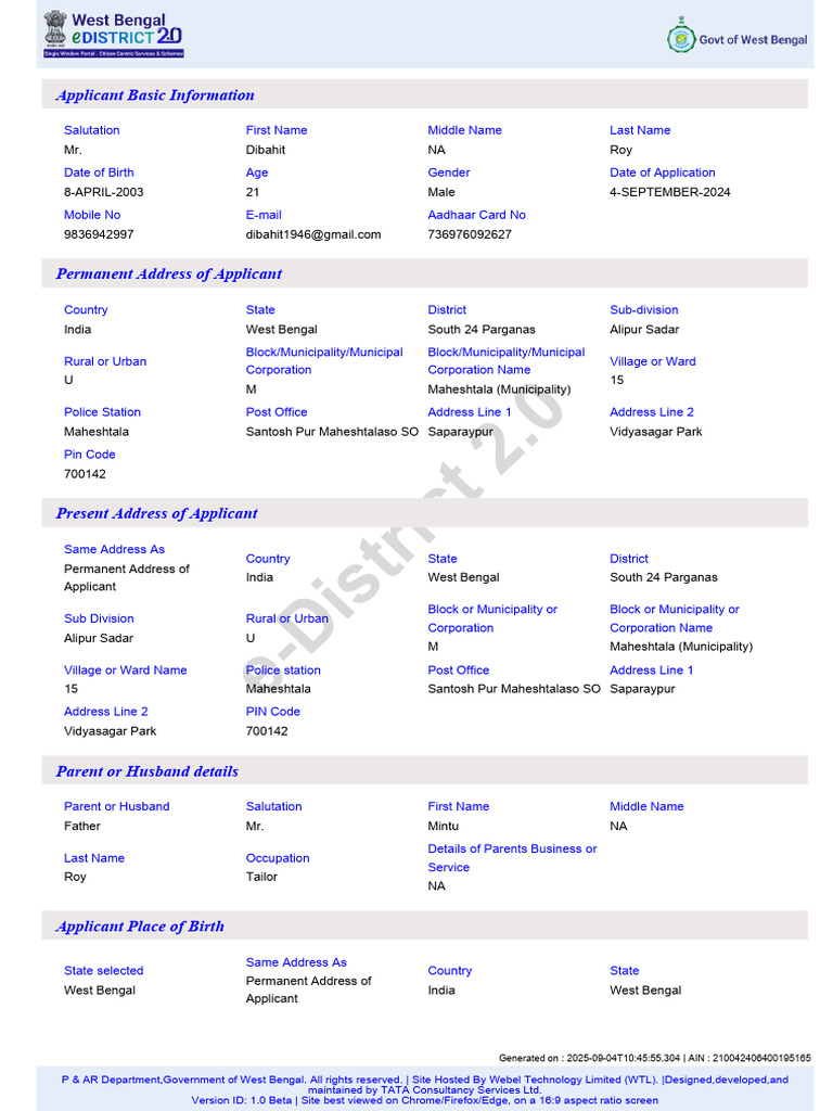 Edistrict Diba Ack 2024 | PDF | Computer Access Control | Authentication