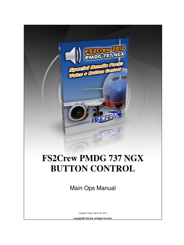 FS2Crew NGX Button Control Manual | PDF | Windows 7 | Takeoff