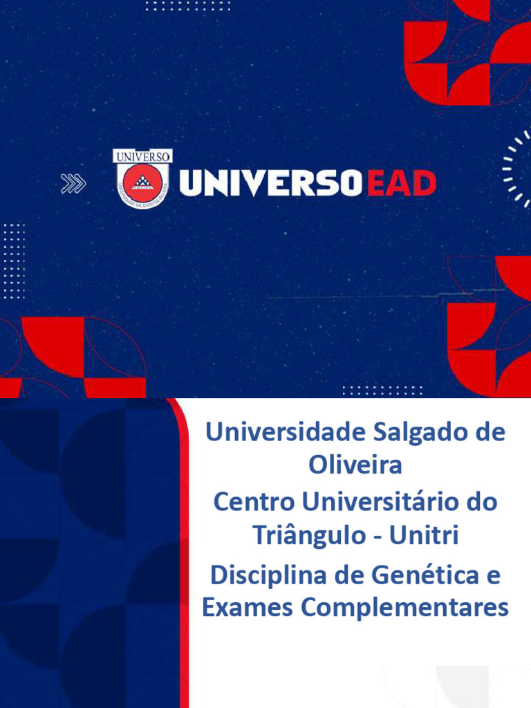 Aula 1 - Genética e Exames Complementares_2025_2 | PDF | Gene | DNA